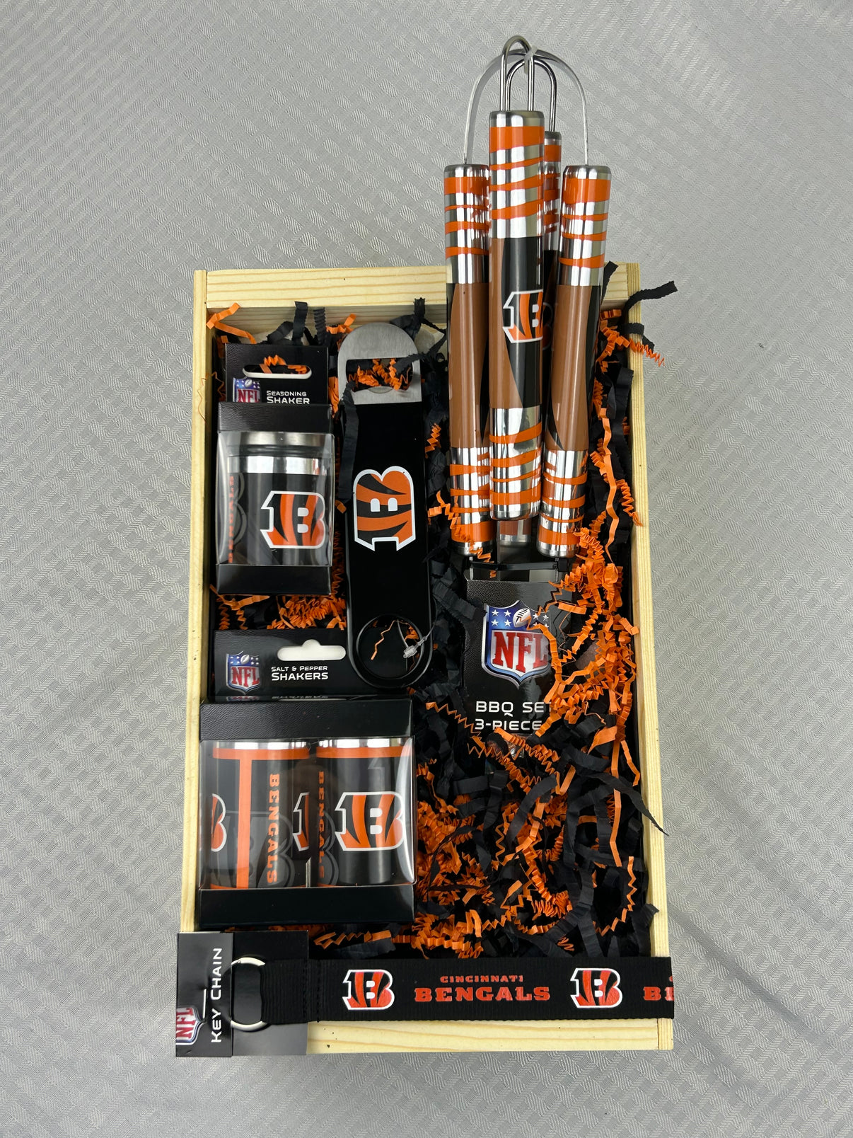 Bengals Tailgate Crate – Kiki’s Custom Gift Baskets